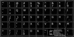 Qwerty Indeling Toetsenbordstickers - Toetsenbordstickers